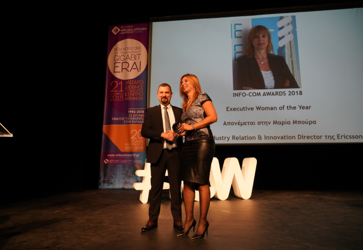 Η Μαρία Μπούρα της Ericsson, Executive Woman of the Year 2018 | Insider