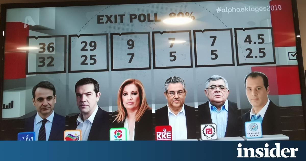 Exit Polls: 7 μονάδες διαφορά υπέρ της ΝΔ - Τρίτο το ΚΙΝΑΛ | Insider